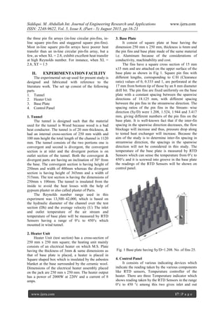 Experimental Analysis Of Heat Transfer From Square Perforated Fins In Staggered Arrangement | PDF