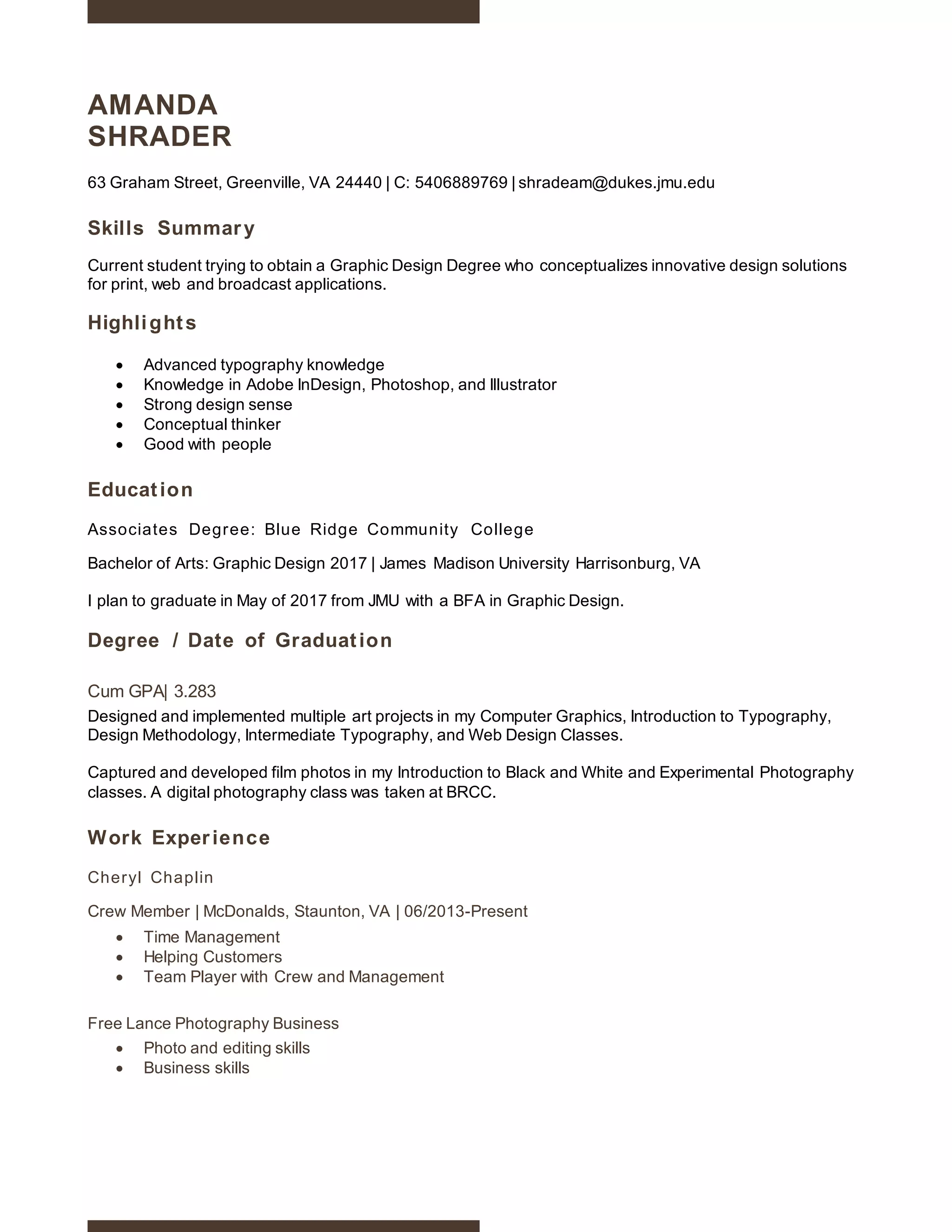 Amanda Resume | DOCX