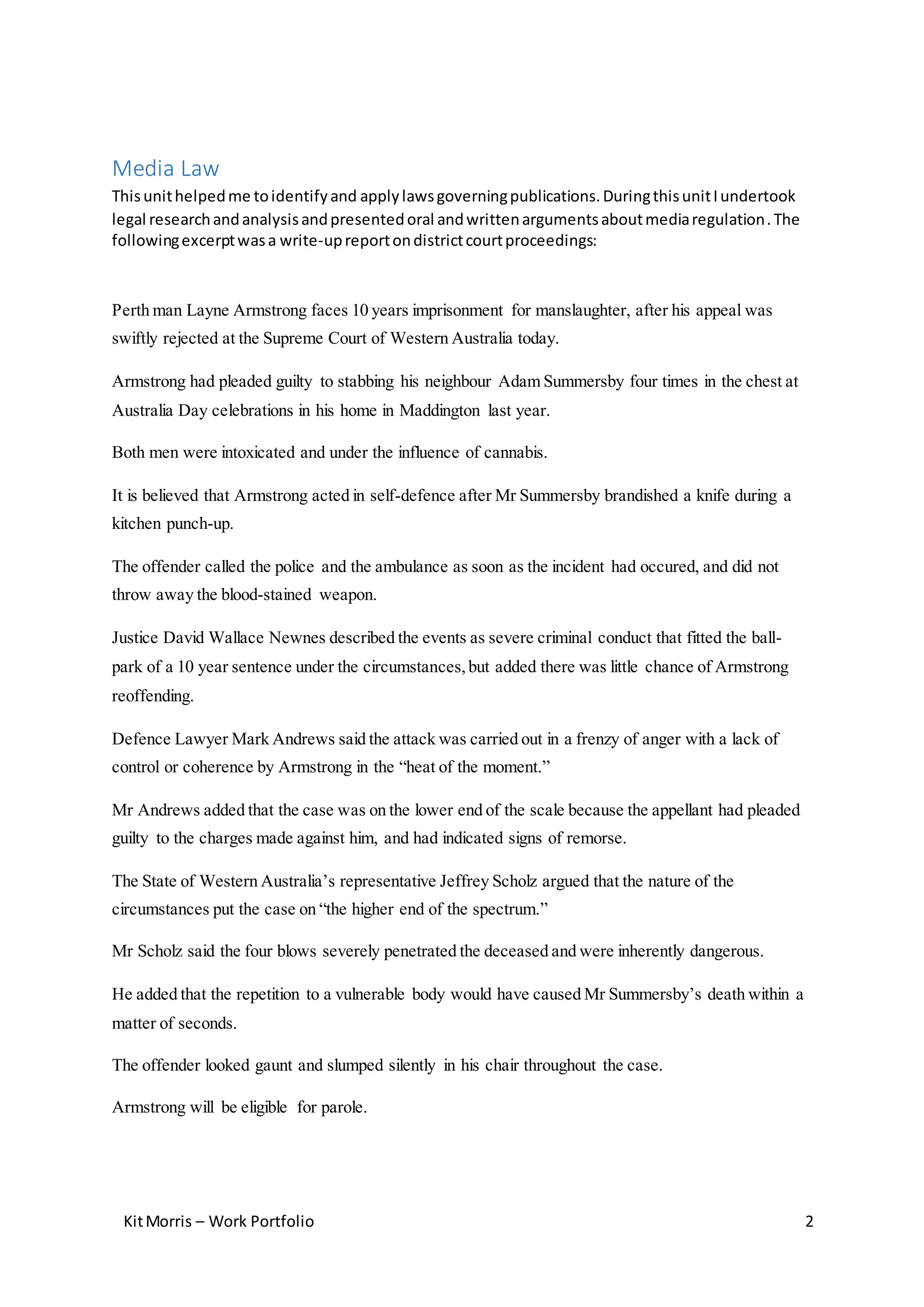 Kit Morris - Portfolio | PDF