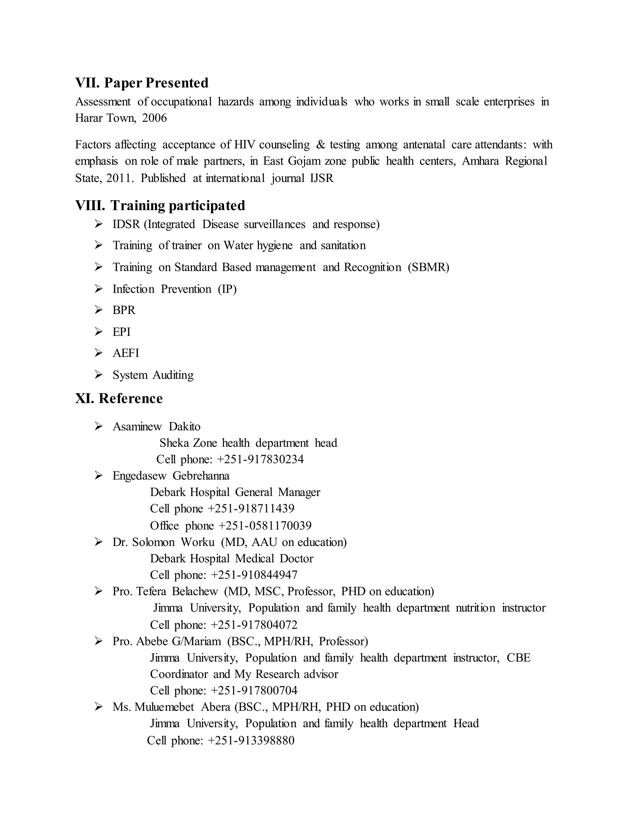 Curriculum Vitae | PDF