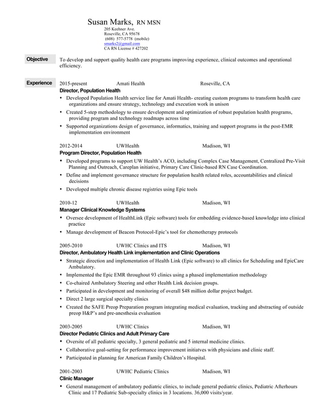 Susan Marks Resume 2015-external | PDF