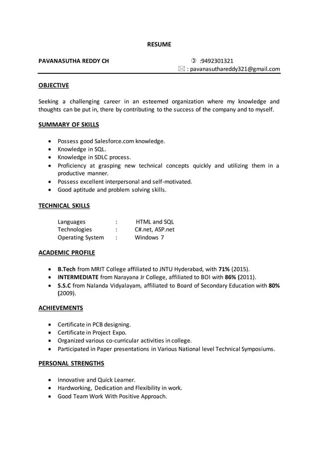 Pavan-Resume | DOCX