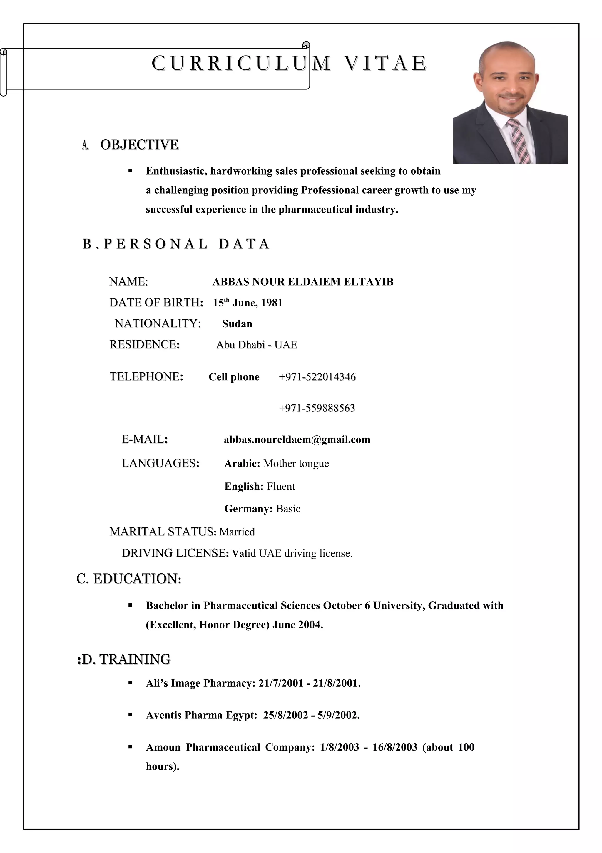 Abbas Nour C.V | DOC