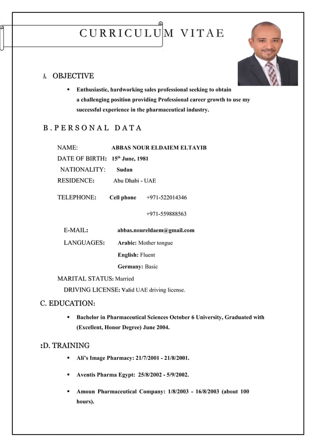 Abbas Nour C.V | DOC