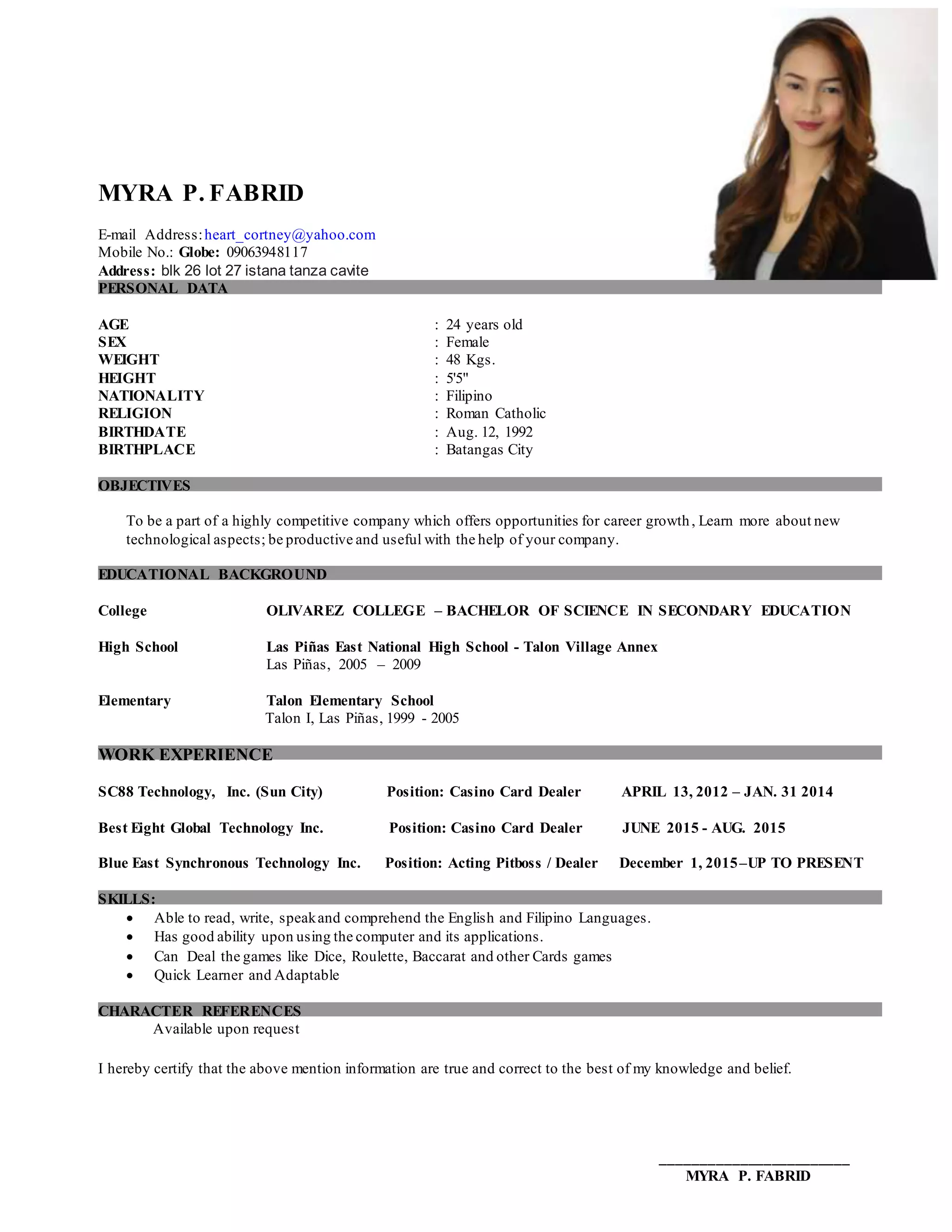 Myra new res | PDF