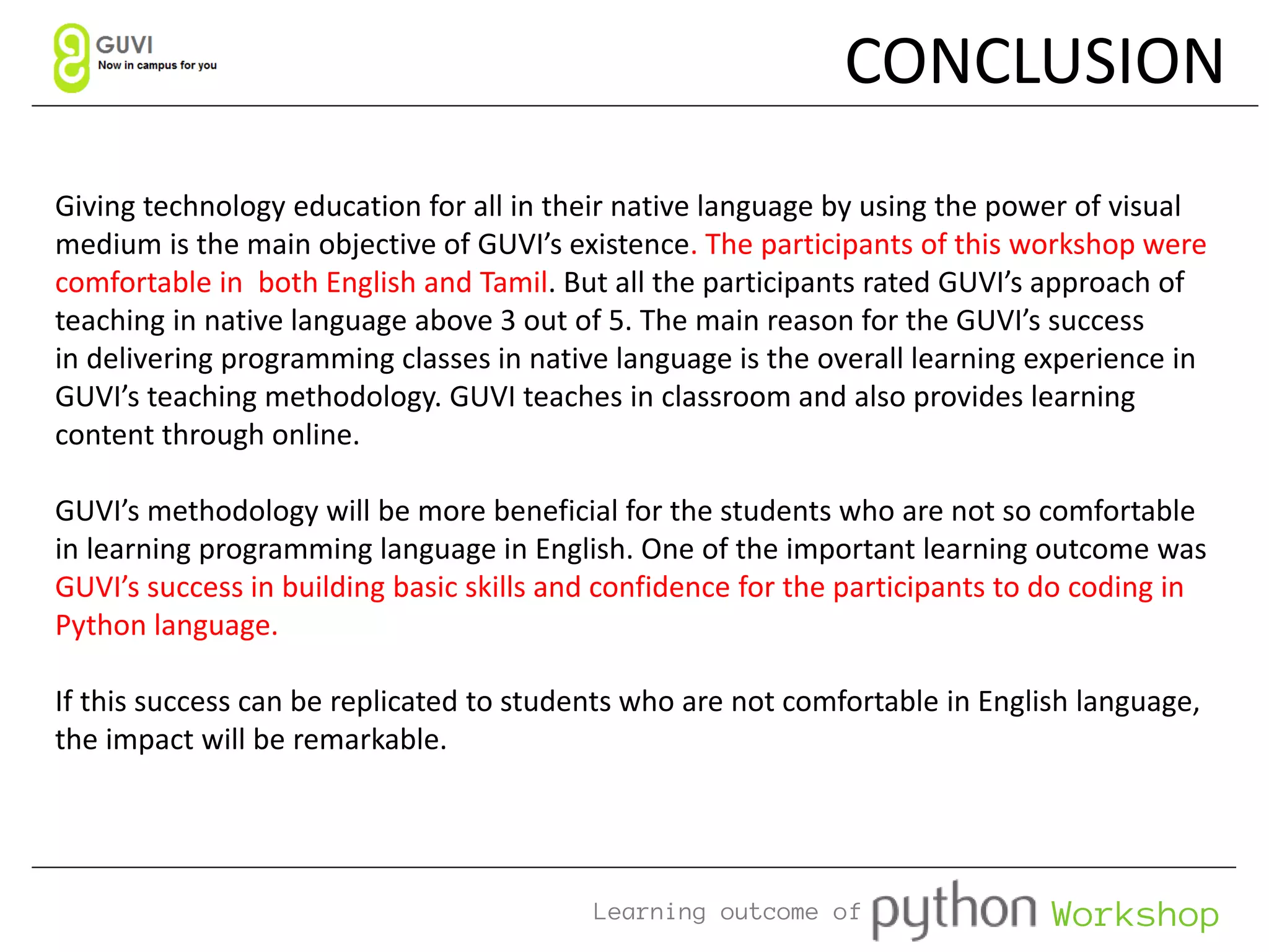 Case study_GUVI_Workshop_Final version | PDF