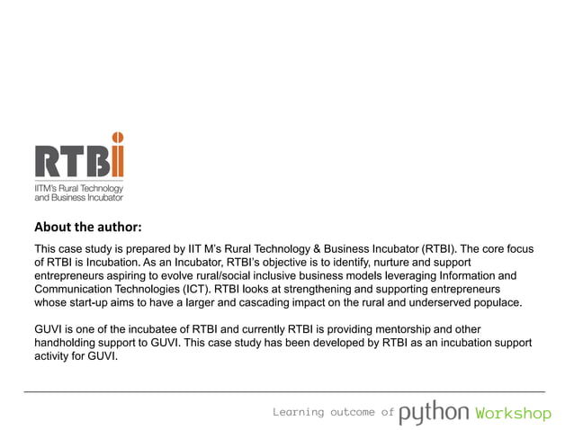 Case study_GUVI_Workshop_Final version | PDF