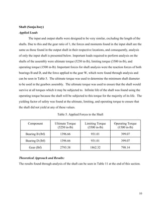 Gearbox Design Team1-4_Project4 | PDF