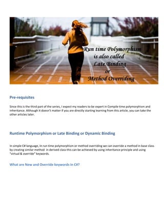 Diving in OOP (Day 3): Polymorphism and Inheritance (Dynamic Binding/Run Time Polymorphism ...