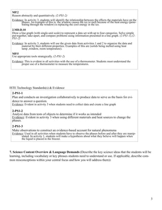 STEM Unit Plan Template Spr16-2 | PDF | Chemistry | Science