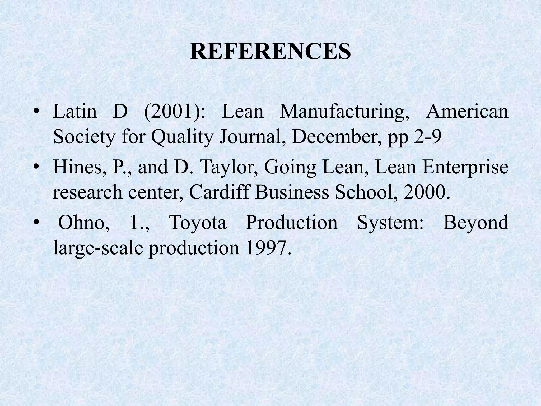 LEAN MANUFACTURING IN APPAREL INDUSTRY | PPTX