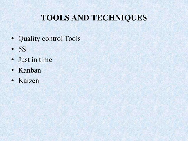 LEAN MANUFACTURING IN APPAREL INDUSTRY | PPTX | Manufacturing Industry ...