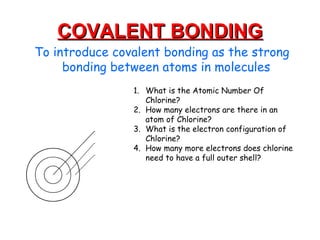 BONDING IN MOLECULES | PPT