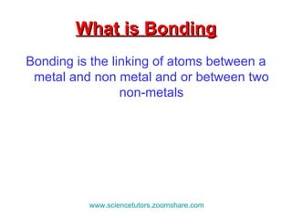 BONDING IN MOLECULES | PPT