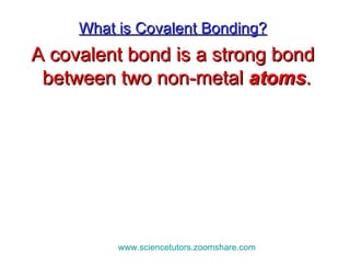 BONDING IN MOLECULES | PPT