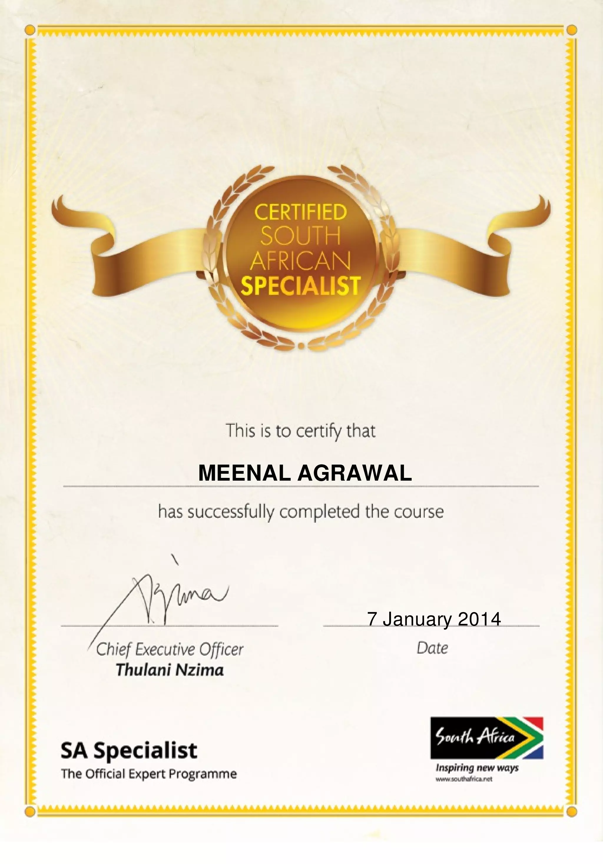 Fundi Specialist Certificate | PDF