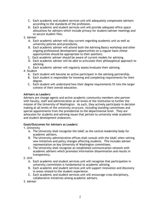 UAAC Mission Sub Group - Final - Values Statement | PDF