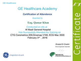 Training Certificate | PDF