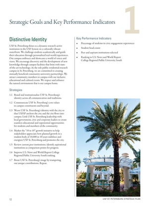 USFSP Vision 20:20 Strategic Plan | PDF