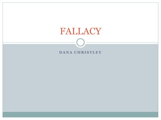 FALLACY | PPT