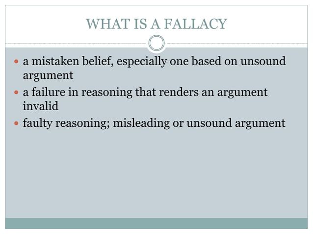 FALLACY | PPT