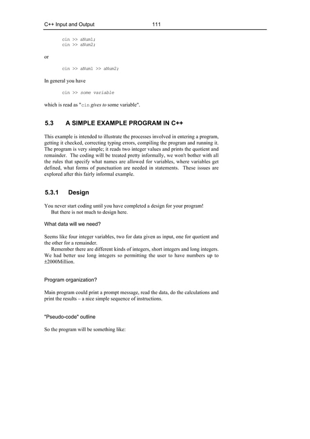 C5 c++ development environment | PDF