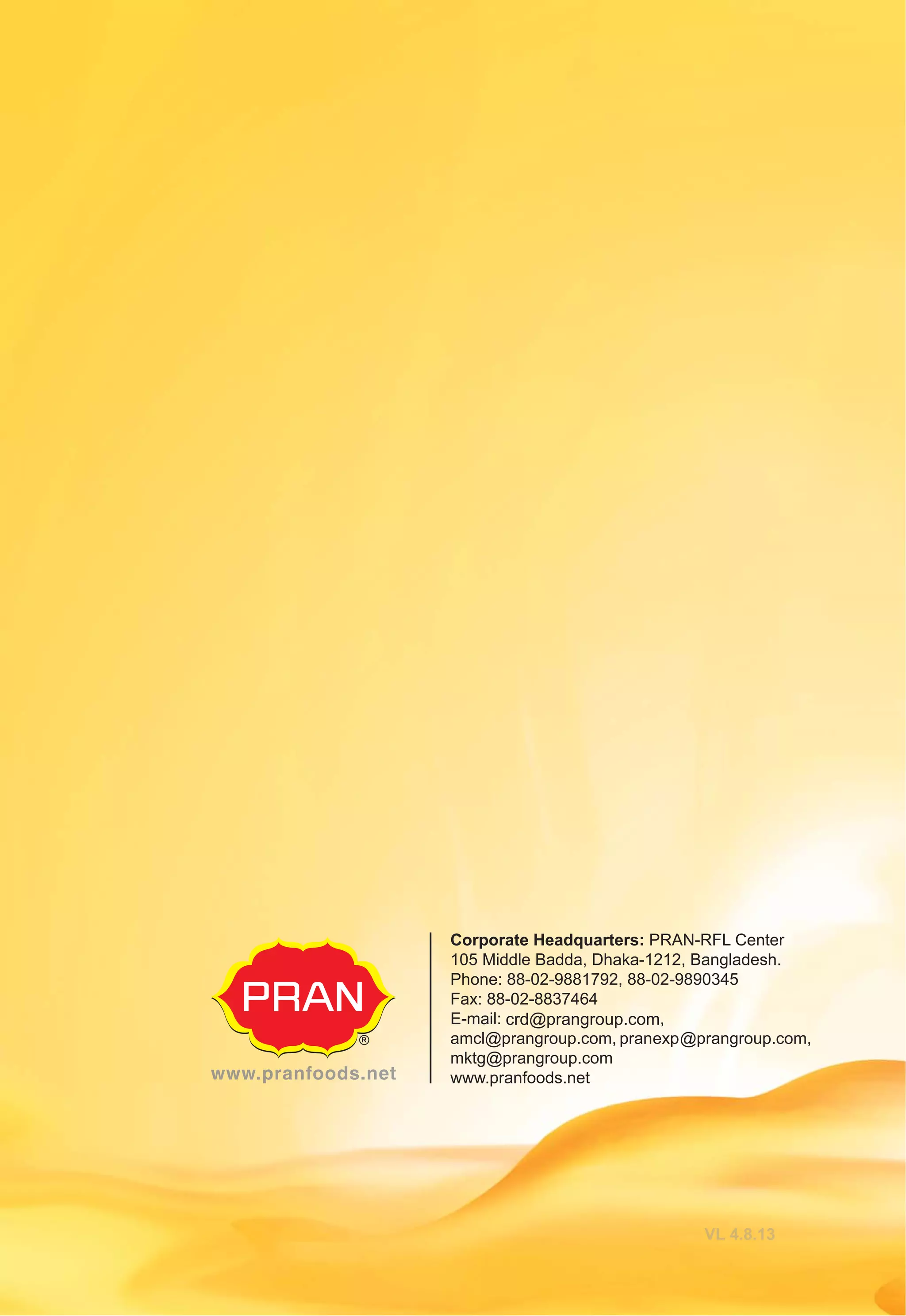 PRAN_Product Mix | PDF