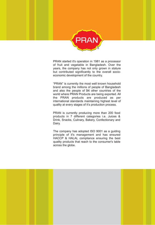 PRAN_Product Mix | PDF
