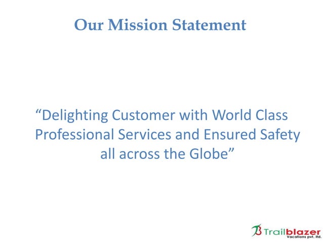 Trailblazer presentation | PPT