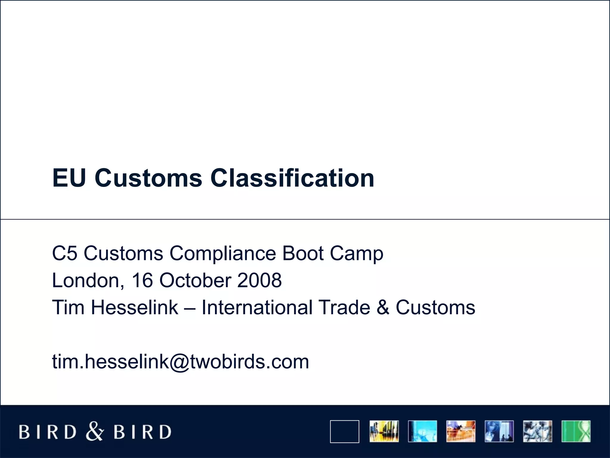 Customs Classification | PPT