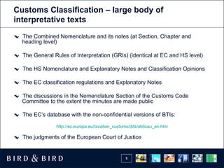 Customs Classification | PPT