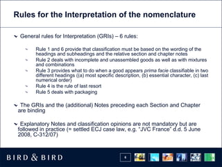 Customs Classification | PPT