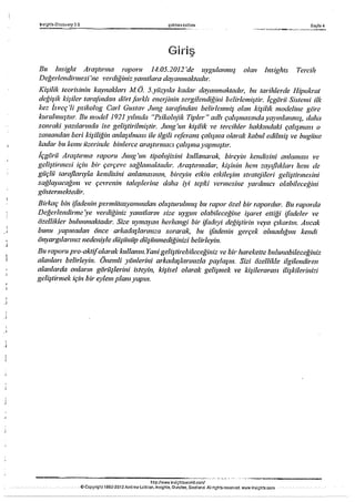 PERSONAL PROFILE REPORT | PDF