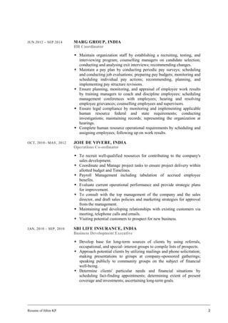 Jithin KP (RESUME) | PDF