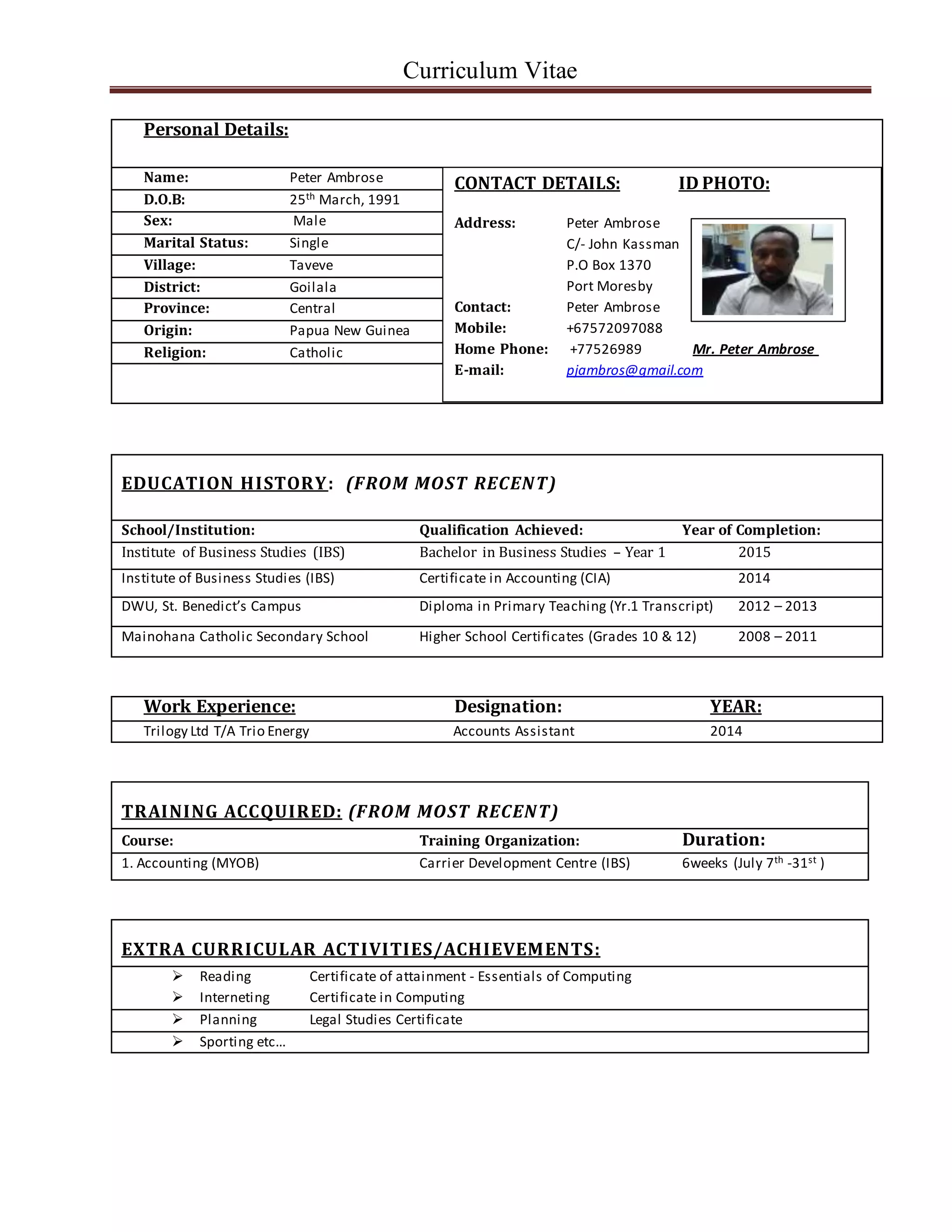 Curriculum Vitae - (CV) | DOCX | Graduation | Personal Celebrations & Life Events