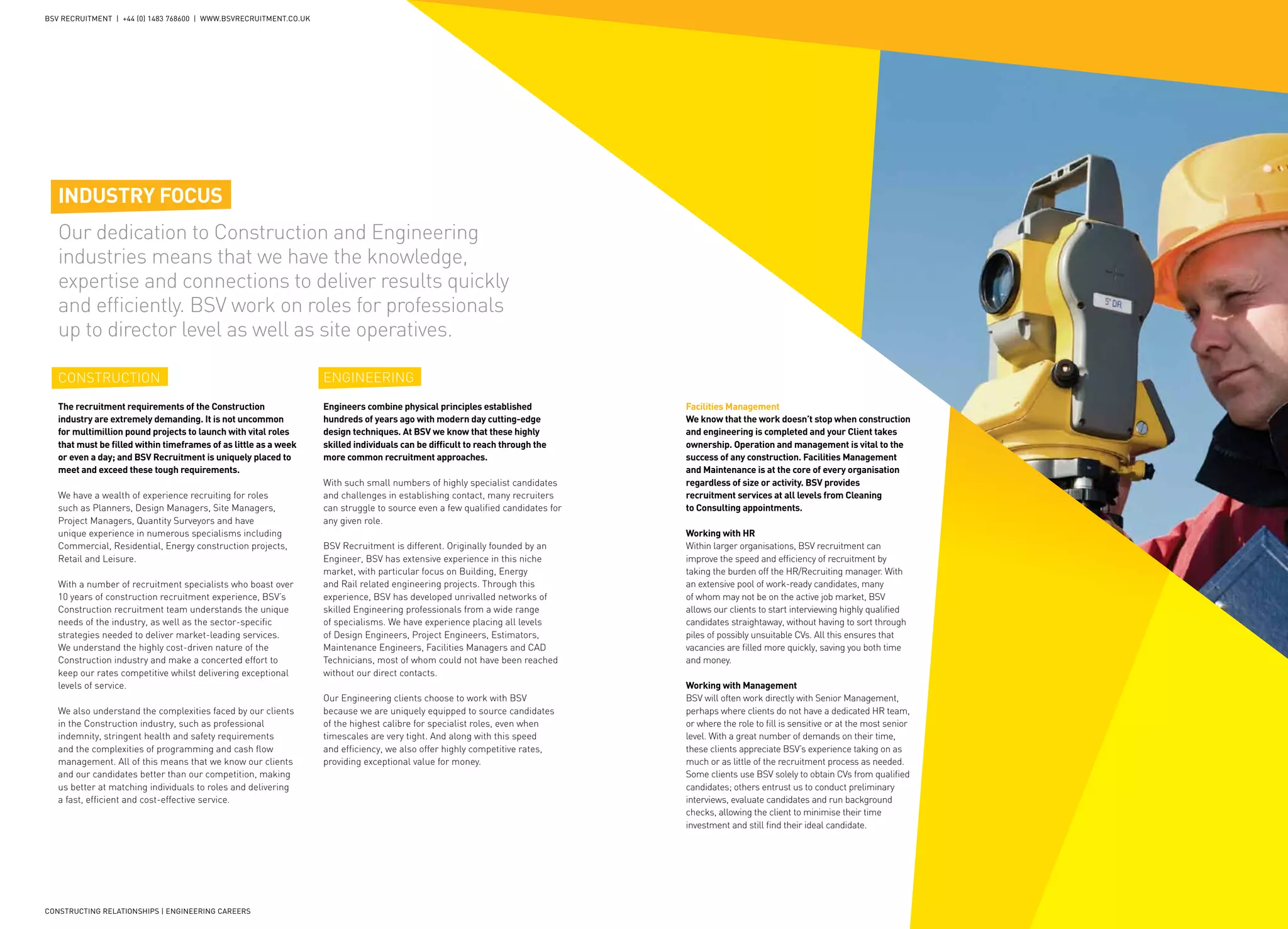 BSV corporate brochure Oversized A4 LR-1 | PDF | Construction Industry ...