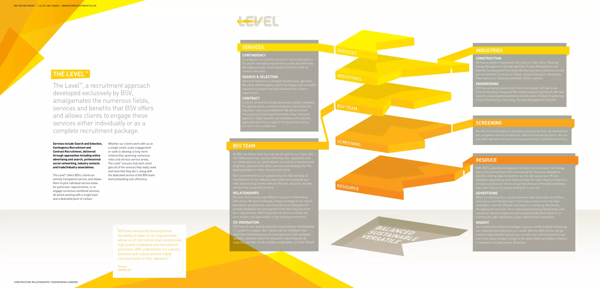 BSV corporate brochure Oversized A4 LR-1 | PDF | Construction Industry ...