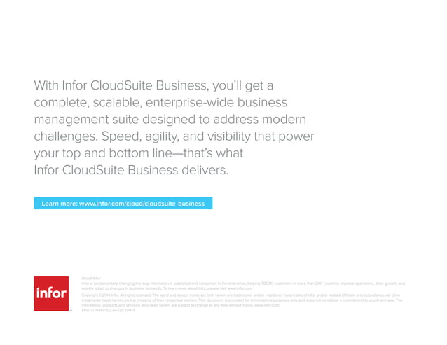 infor cloudsuite business | PPT