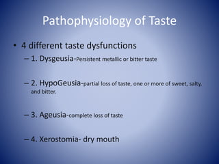 Understanding Taste Dysfunction in Patients with Cancer | PPT