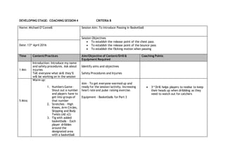 Graded Unit Developing Stage Logbook | DOCX