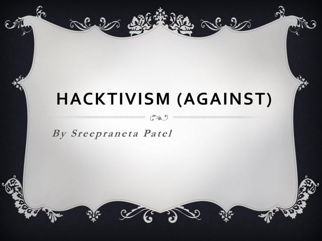 HACKTIVISM | PPT