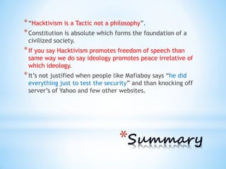 HACKTIVISM | PDF