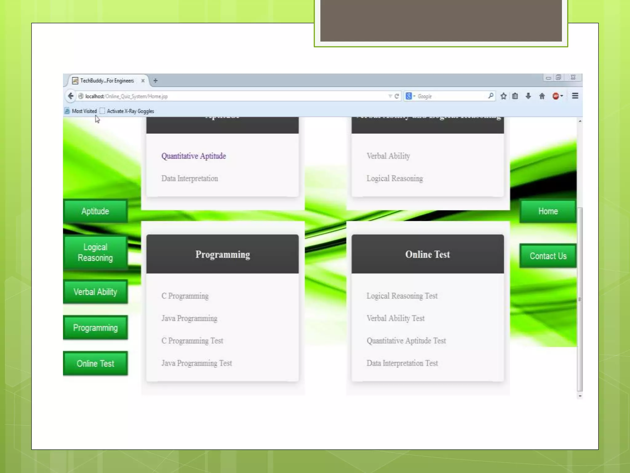 Online quiz system | PPTX