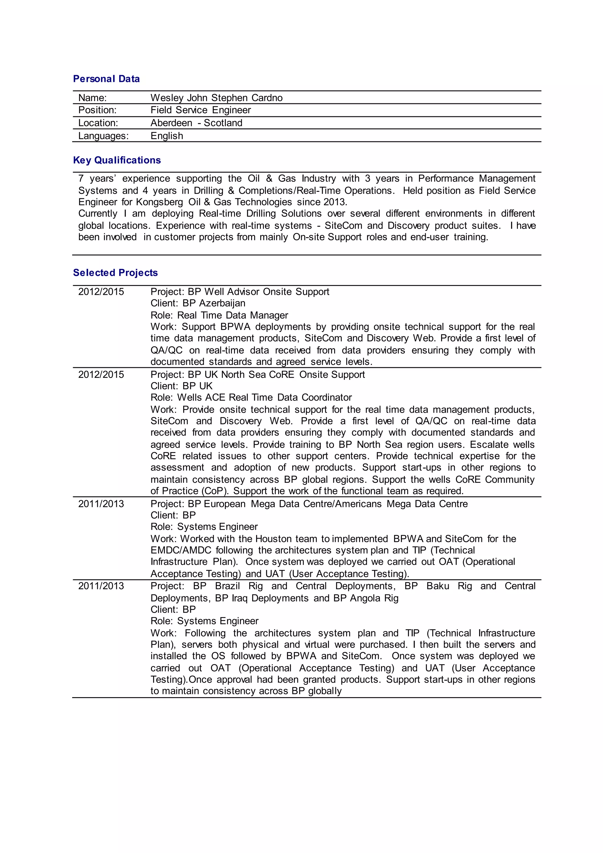 BP Project History | DOCX | Computing | Technology & Computing