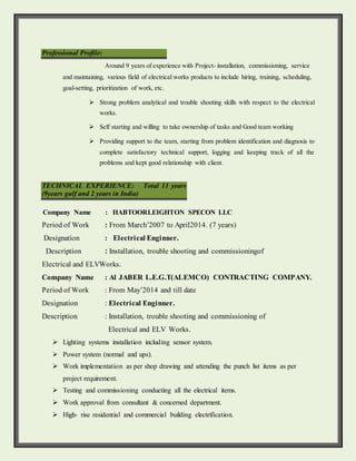 Electrical engineer | PDF