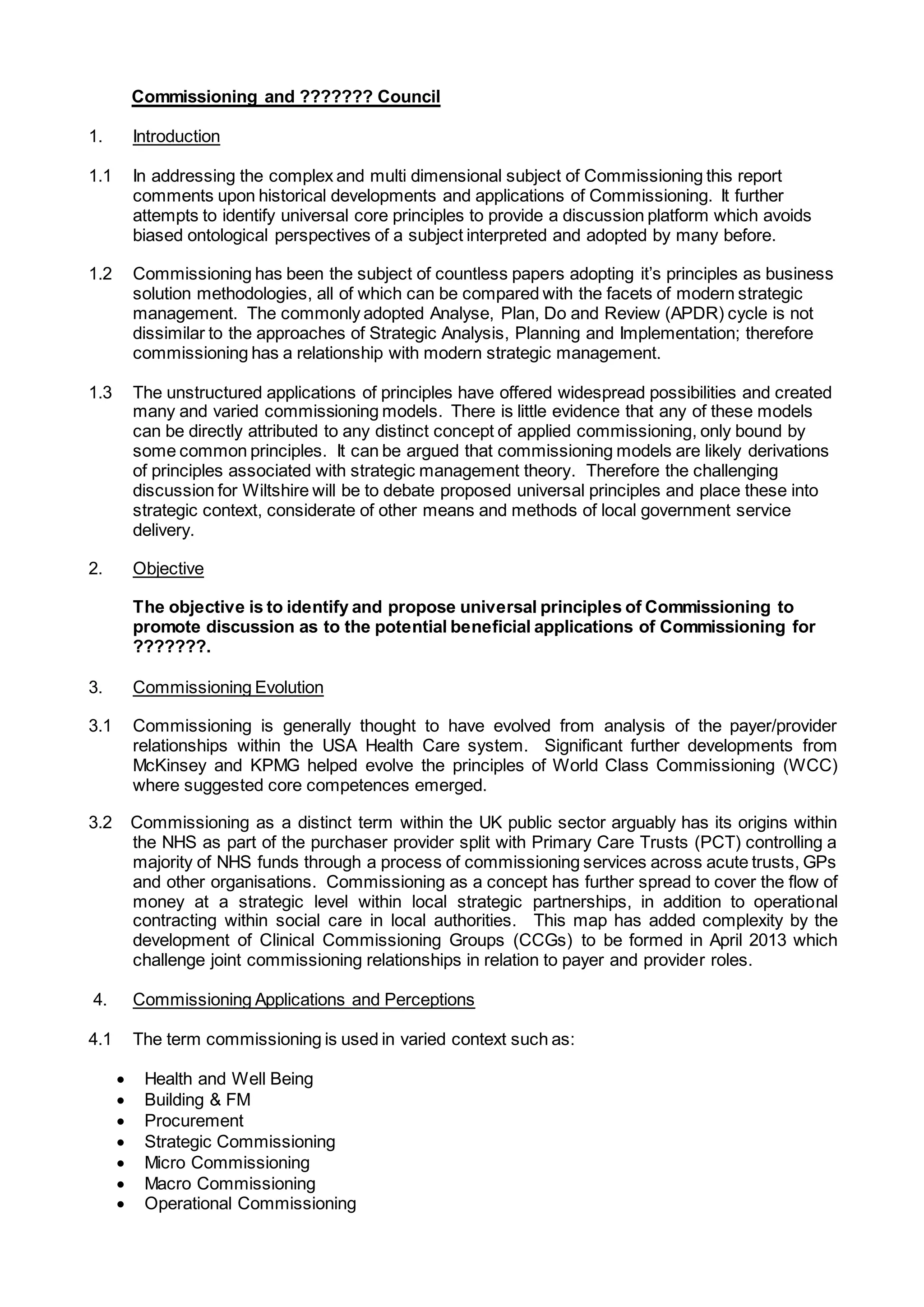 Commissioning - Principles v5.1 | PDF