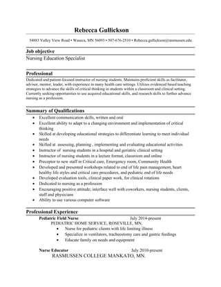 RebeccaGullickson_resumeEducation_2016 | DOC
