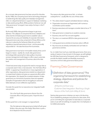 sas-data-governance-framework-107325 | PDF