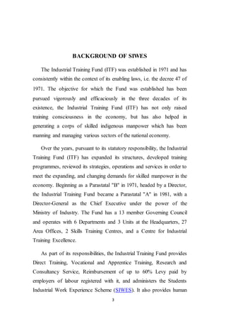 KOHequity SIWES report | DOCX