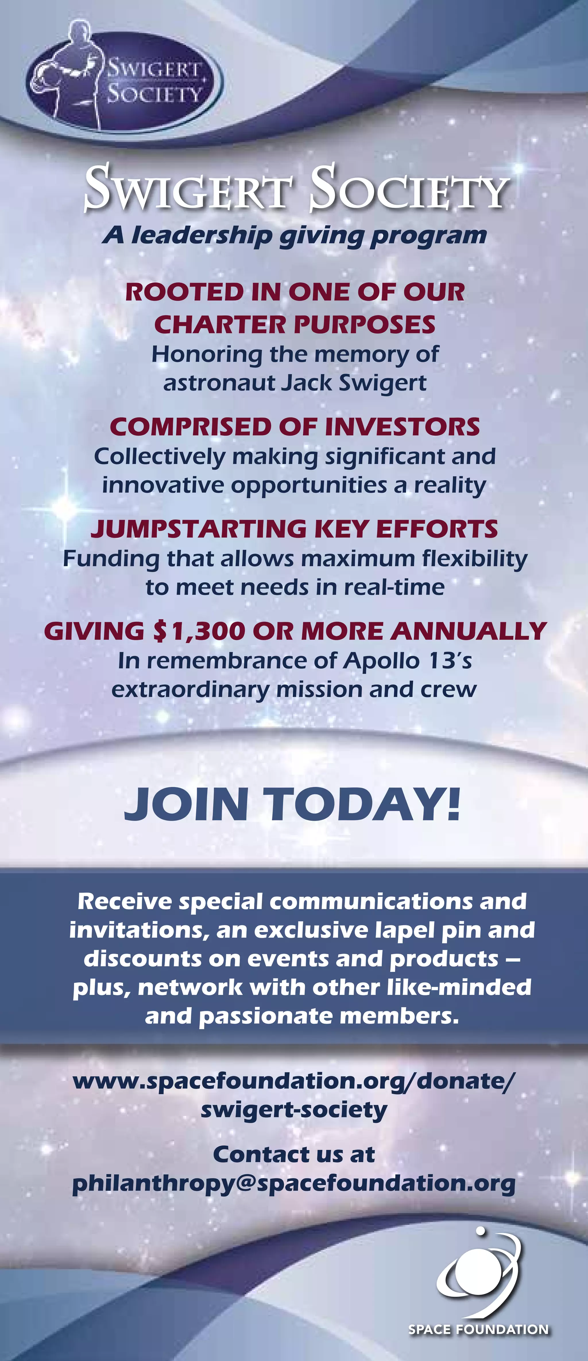 Swigert Society Brochure | PDF